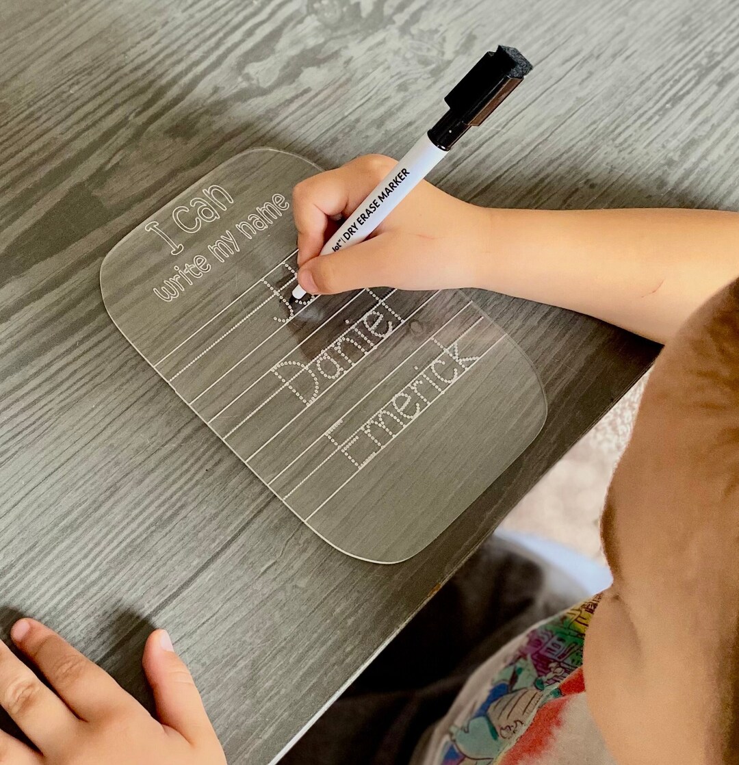 Custom I Can Write My Name Letter Tracing Board, Alphabet Tracing for ...