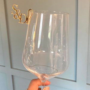 Personalized Drink Toppers, Unique Wine Charms for Couple, Custom ...
