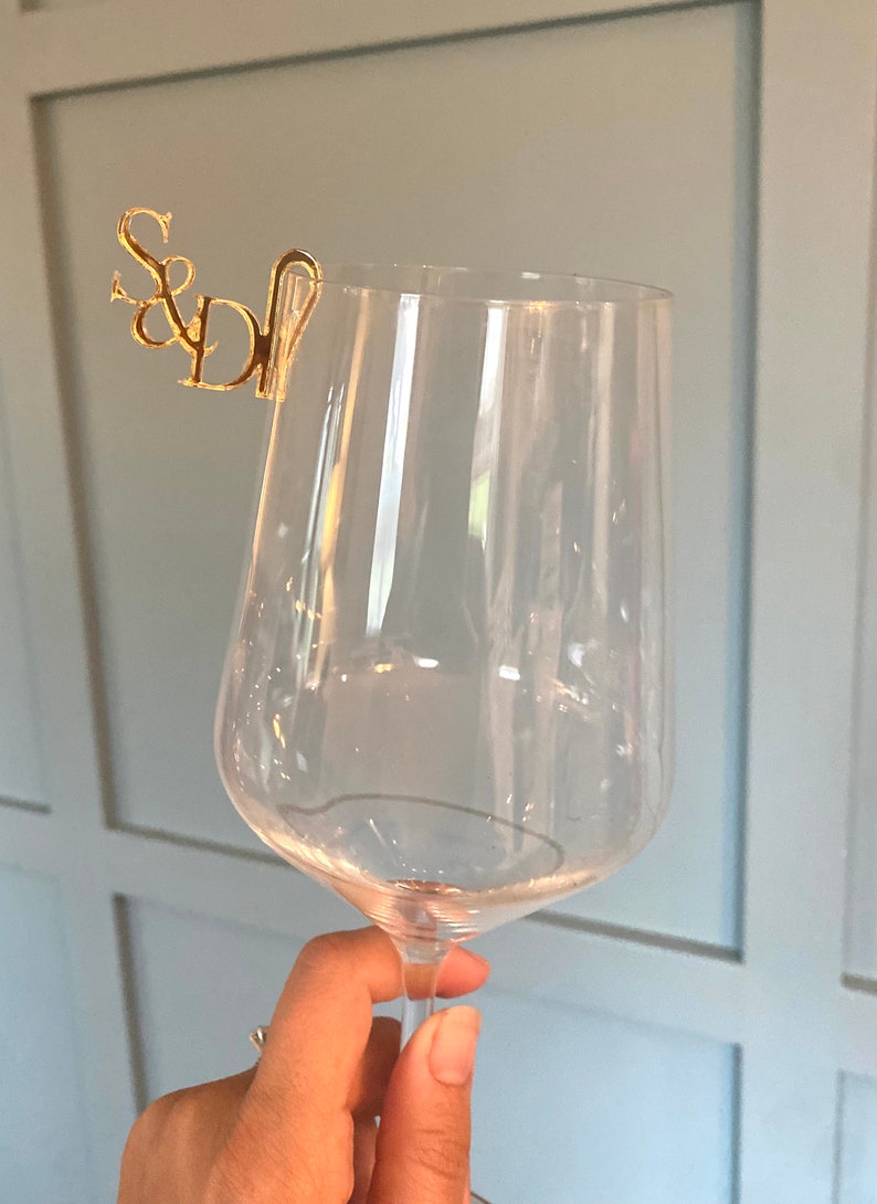 Personalized Drink Toppers, Unique Wine Charms for Couple, Custom ...