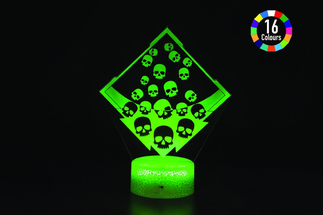 Apex Legends 20 Kill Badge - Apex Legends Inspired 3D Illusion Night ...