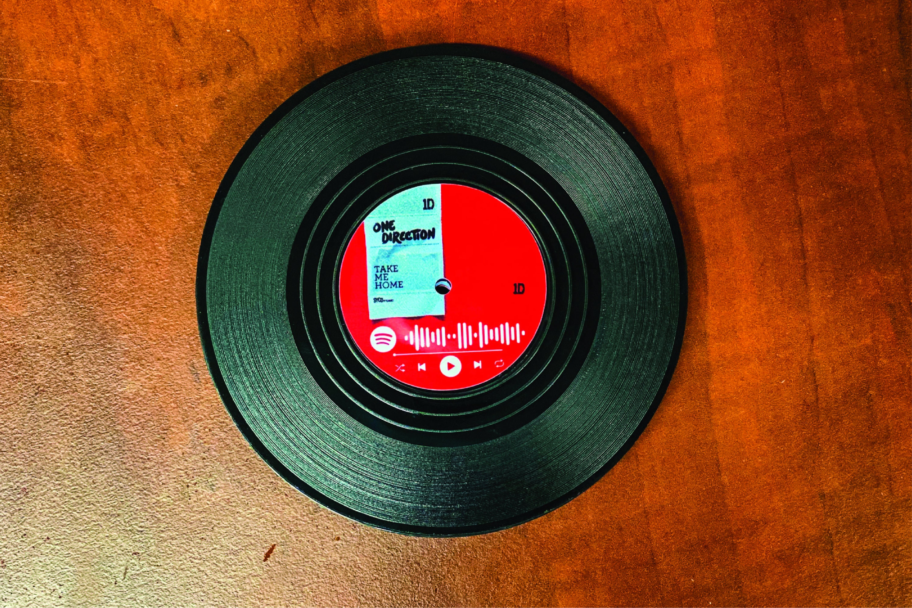 One Direction Spotify Code Vinyl Coasters Turntable Holder | Etsy