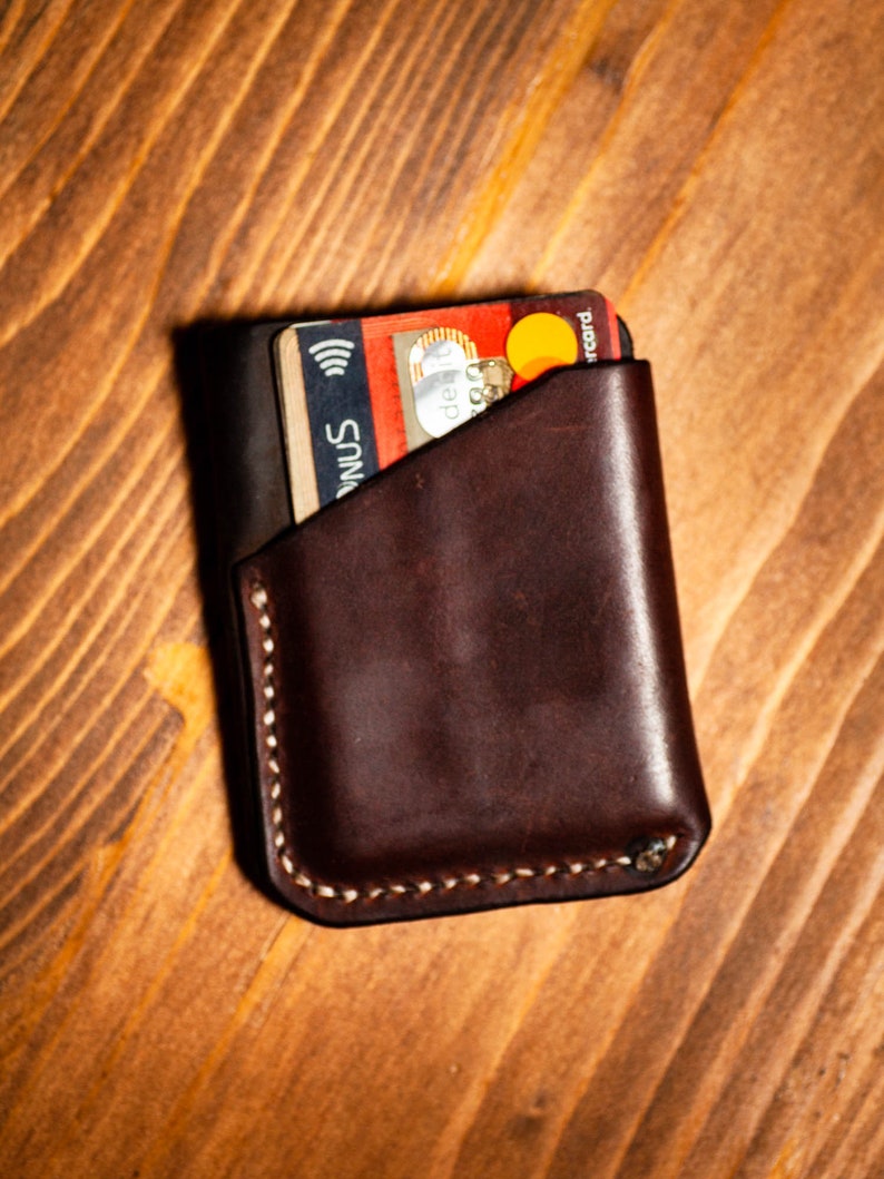 Minimalist Leather Card Wallet Pattern: DIY PDF With Video - Etsy
