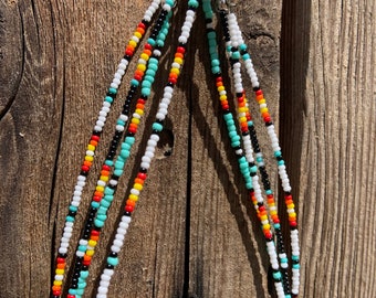 Beaded Aztec Necklace - Etsy