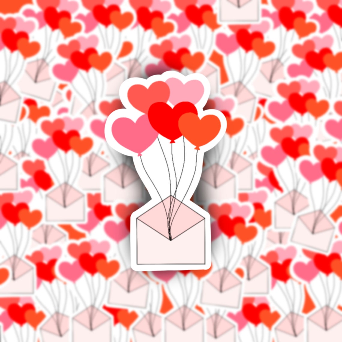 Sending Love Sticker | Etsy