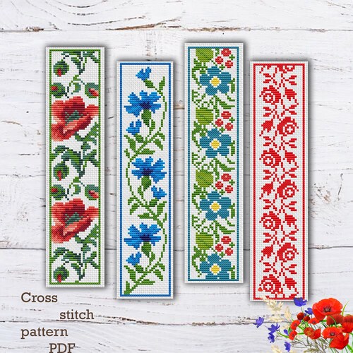 Cross Stitch Pattern Download 4 Bible Bookmarks - Etsy