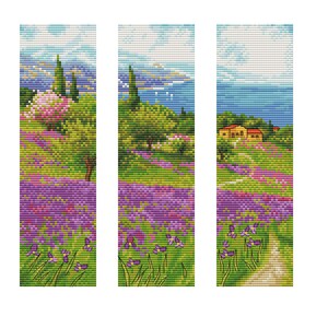 Set Bookmarks Cross Stitch Pattern Nature Spring Cross Stitch Flowers ...