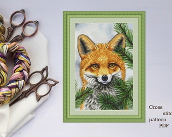 Foxy Mini MATURE PDF Cross Stitch Pattern - Etsy