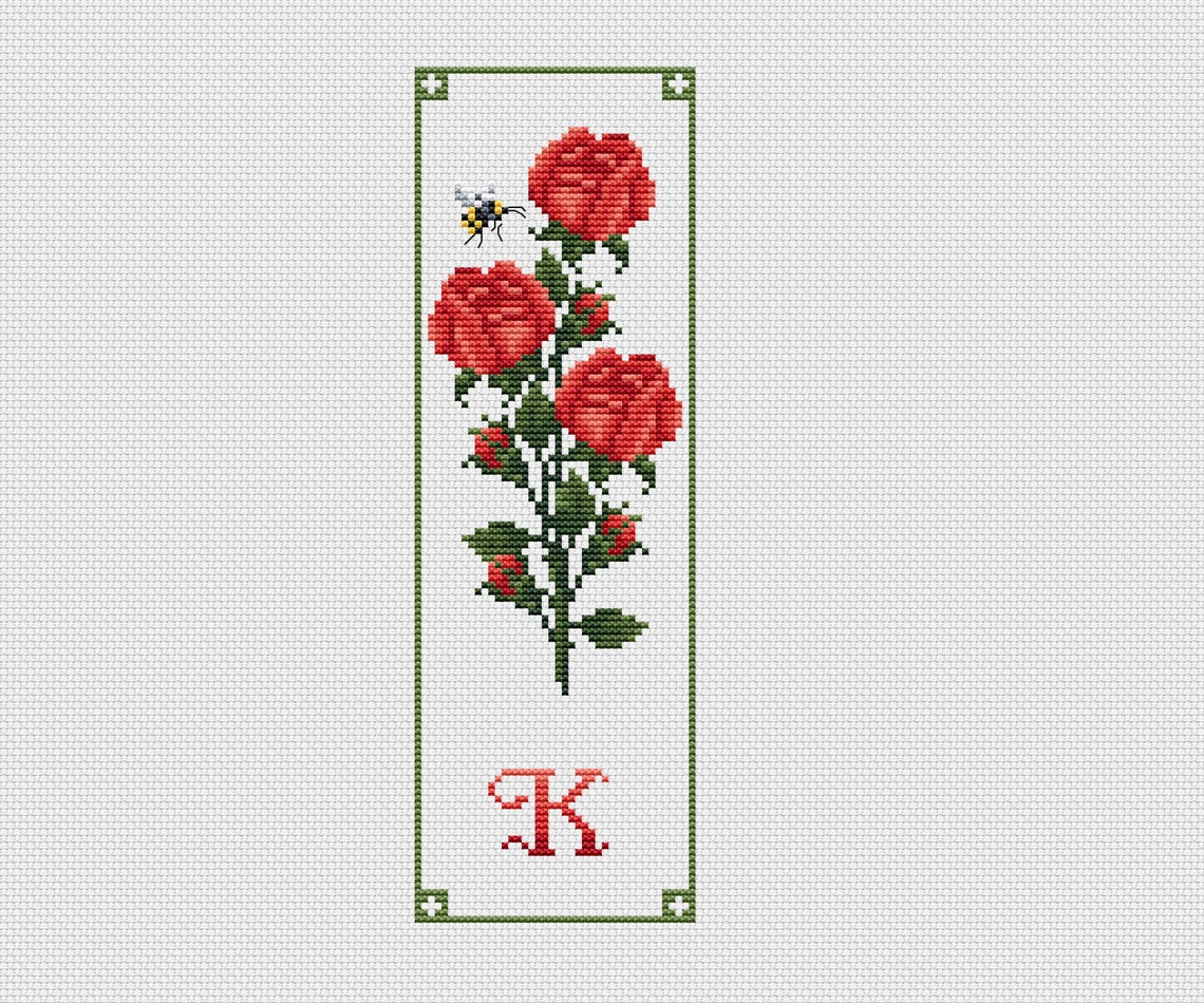 Bookmark Cross Stitch Pattern Pdf 8 Quotesalphabet Cross | Etsy