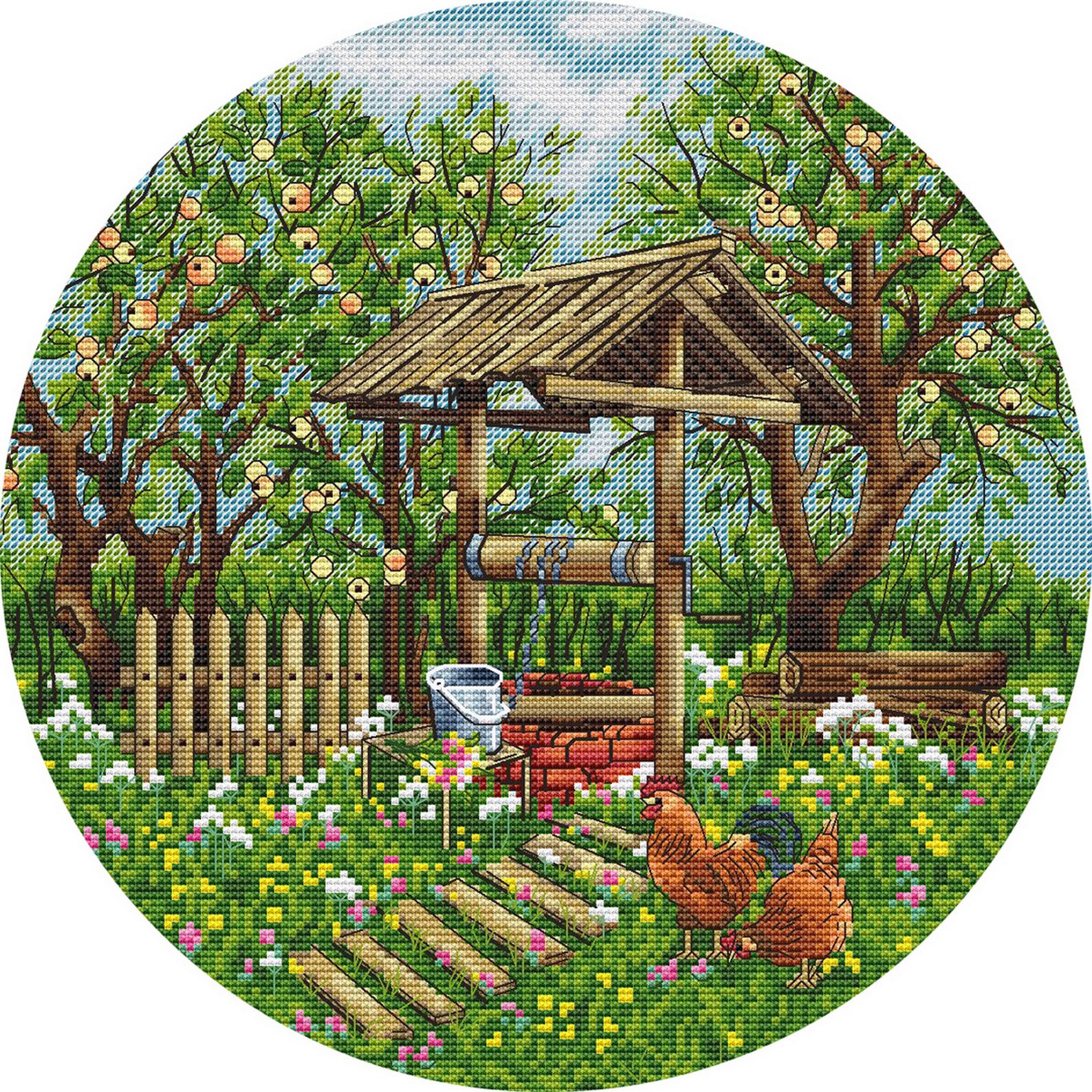 Summer Cross Stitch Seasons Cross Stitchvillage Cross Stitch - Etsy