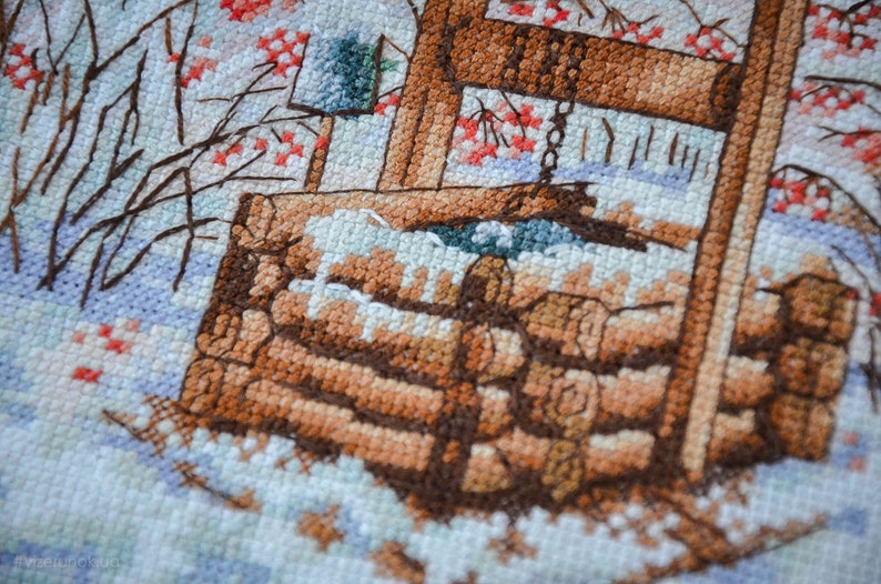 Winter Landscape Cross Stitch Pattern Seasons Cross Stitch - Etsy
