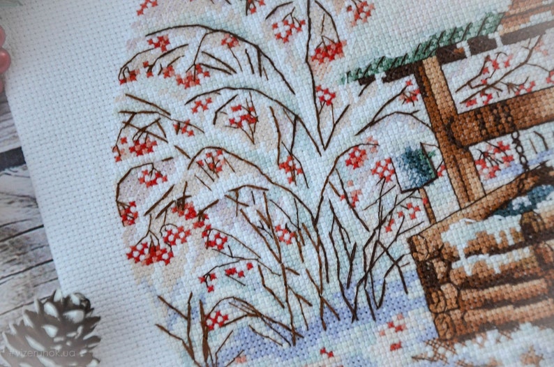 Winter Landscape Cross Stitch Pattern Seasons Cross Stitch - Etsy
