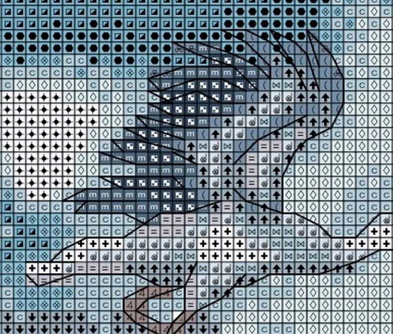 Scenic Landscape Cross Stitch Chart: Storks Nest, Rustic Home Decor ...