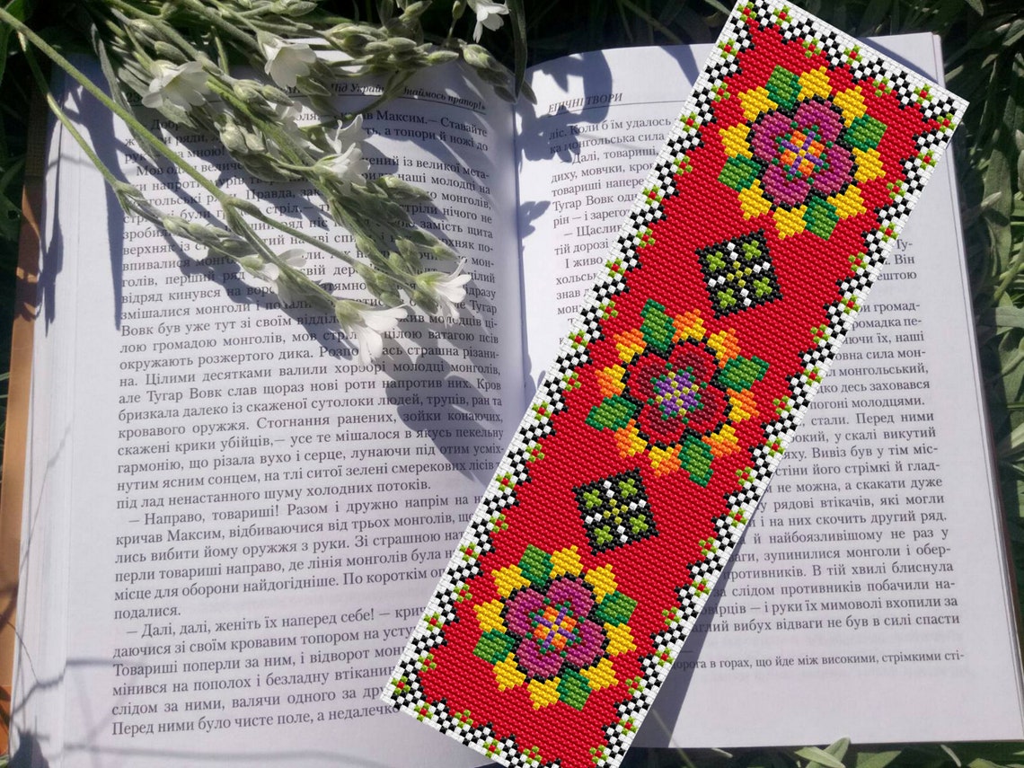 3 Bookmarks Cross Stitch Pattern Instant Download Book Cross - Etsy