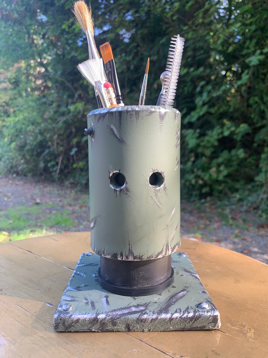Robot. Green Bot Bust Organizer. #289 - Etsy