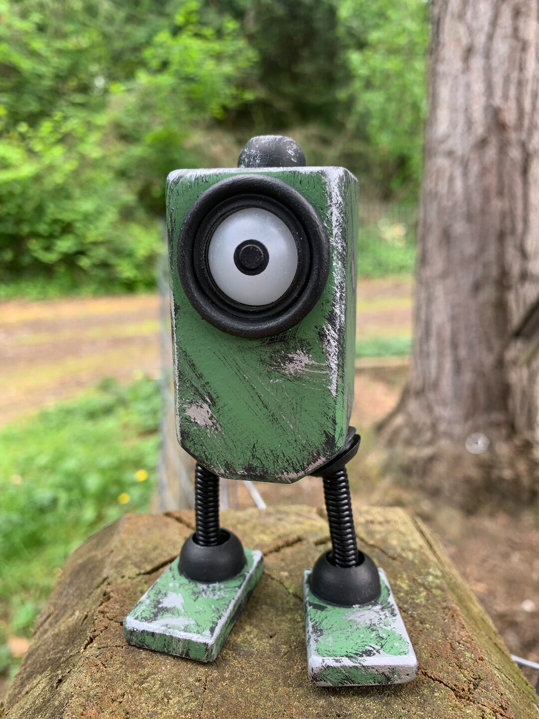Robot. 330 Geen Eye Bot - Etsy