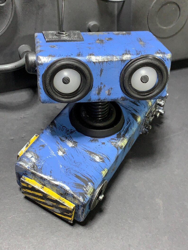 Robot. #363. Blue Blockhead Bot. - Etsy