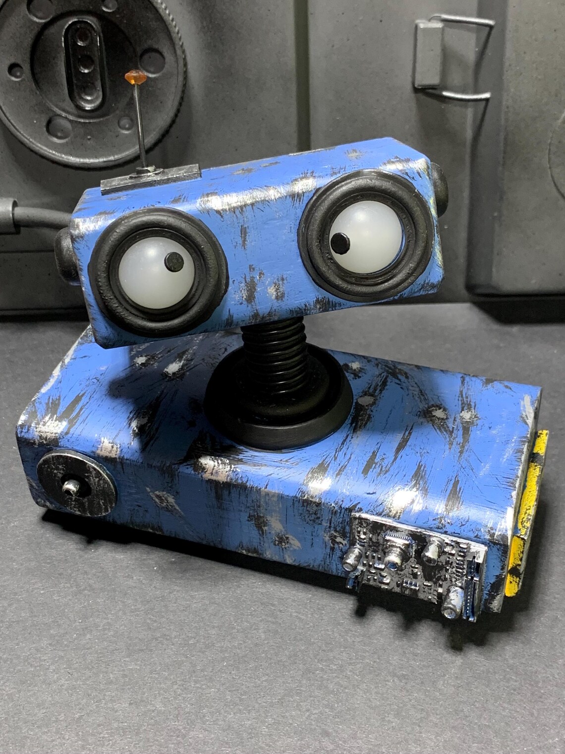 Robot. #363. Blue Blockhead Bot. - Etsy