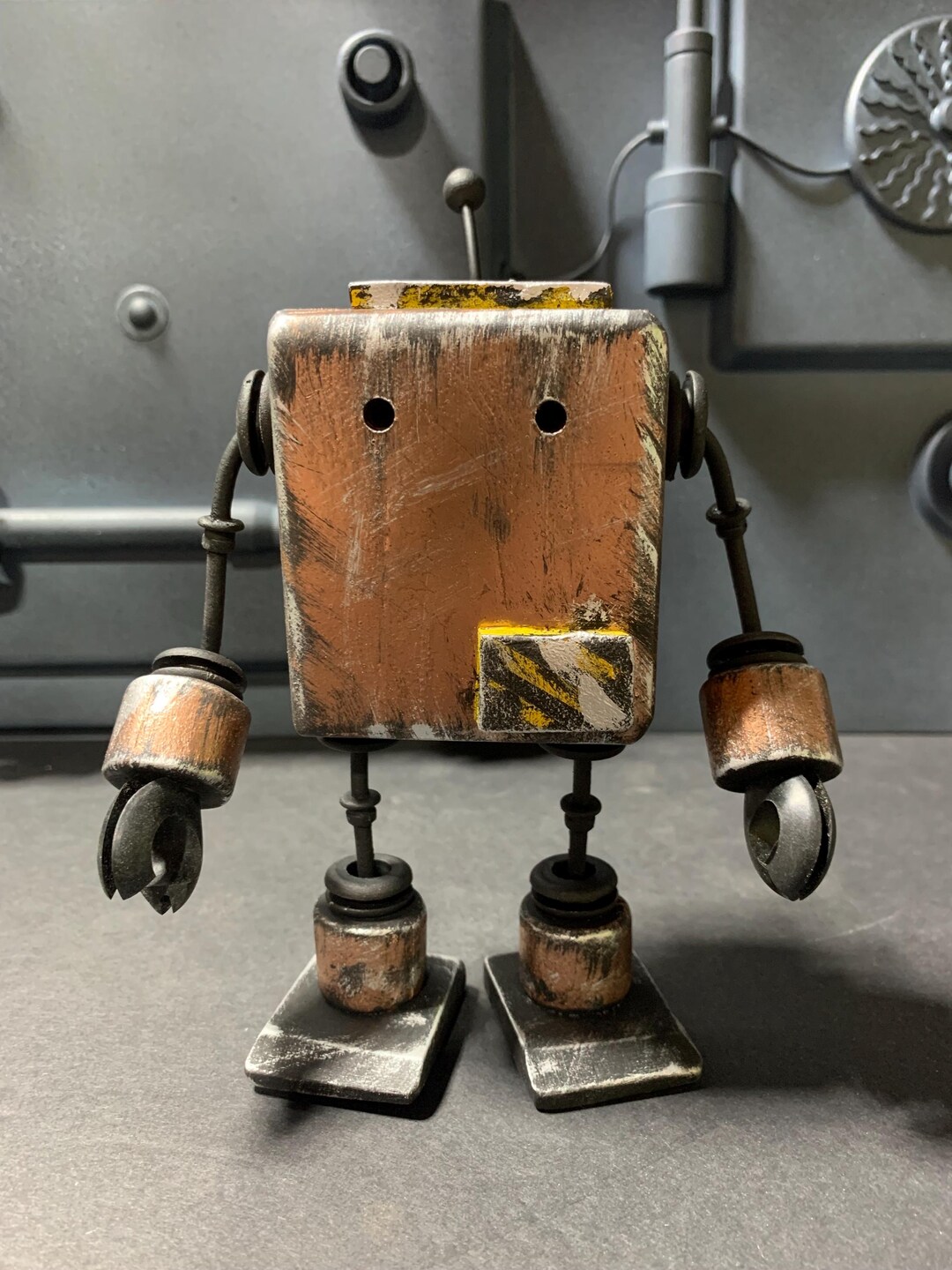 Robot. #366. Bronze Cube Bot. - Etsy