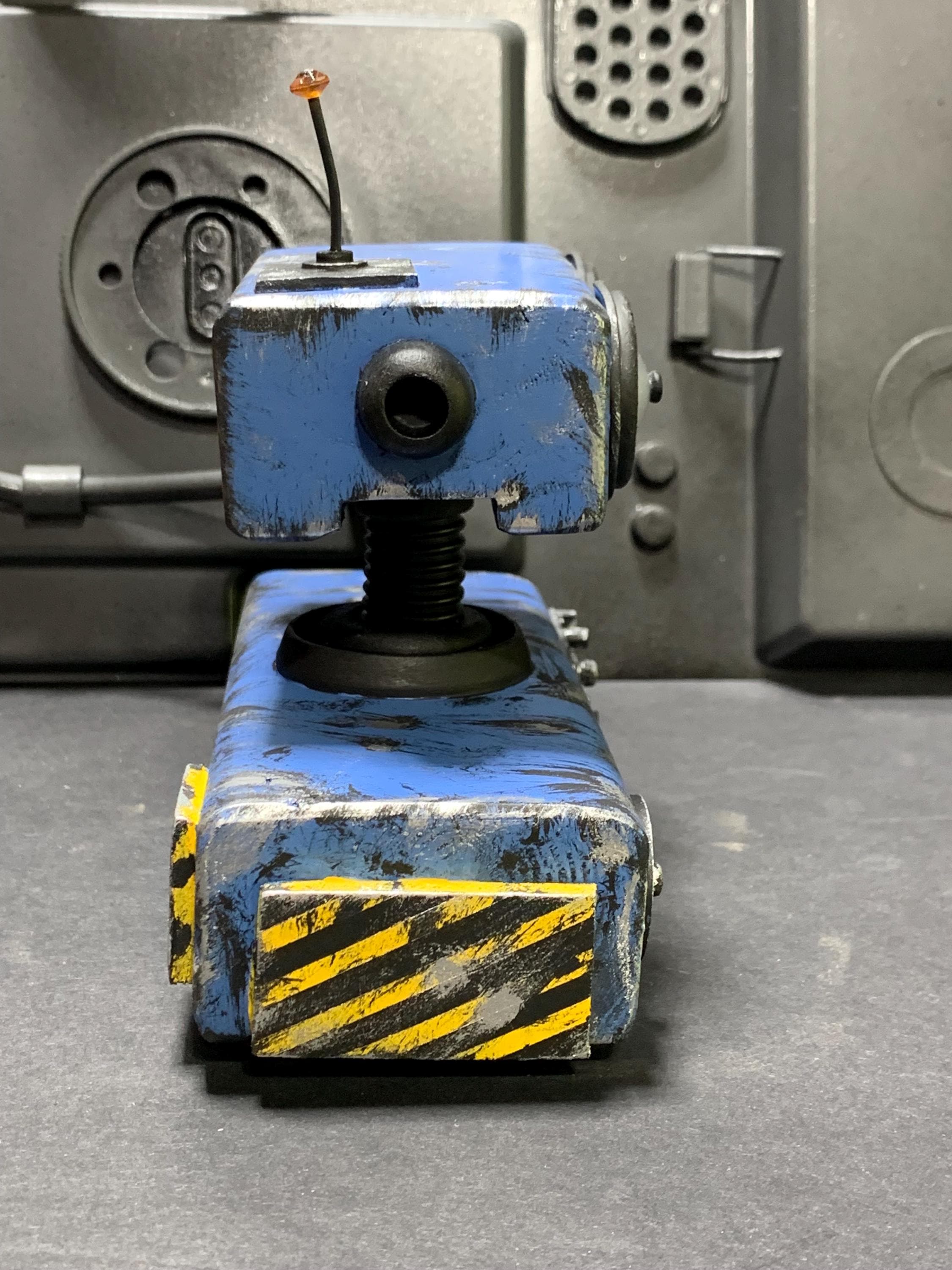 Robot. #363. Blue Blockhead Bot. - Etsy