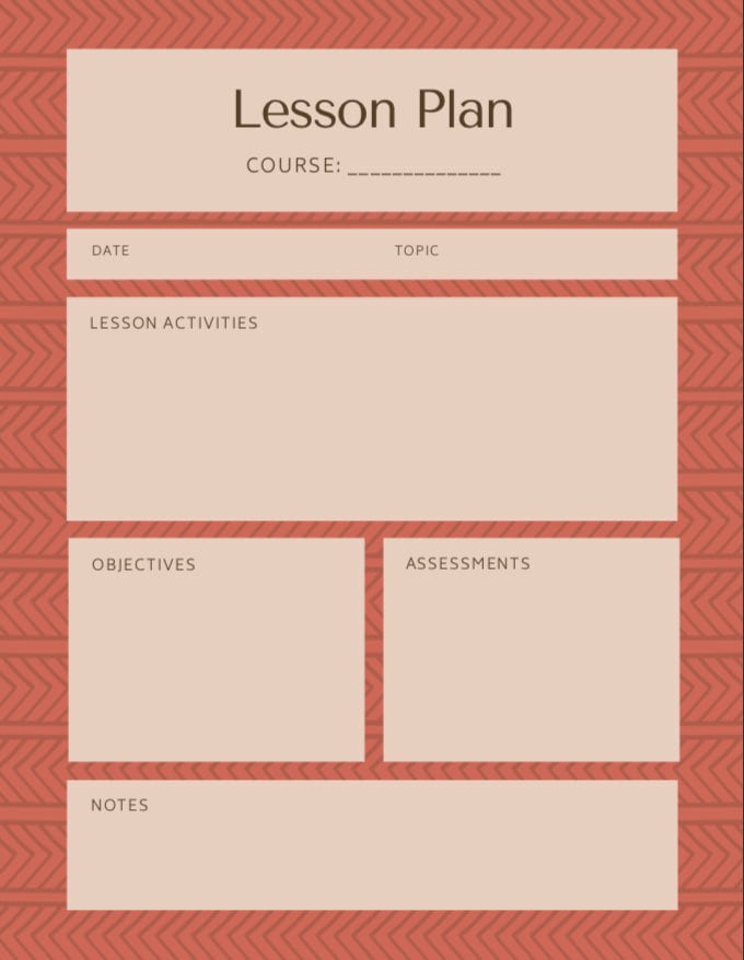 Teachers K-12th Lesson Plan Pdf's - Etsy