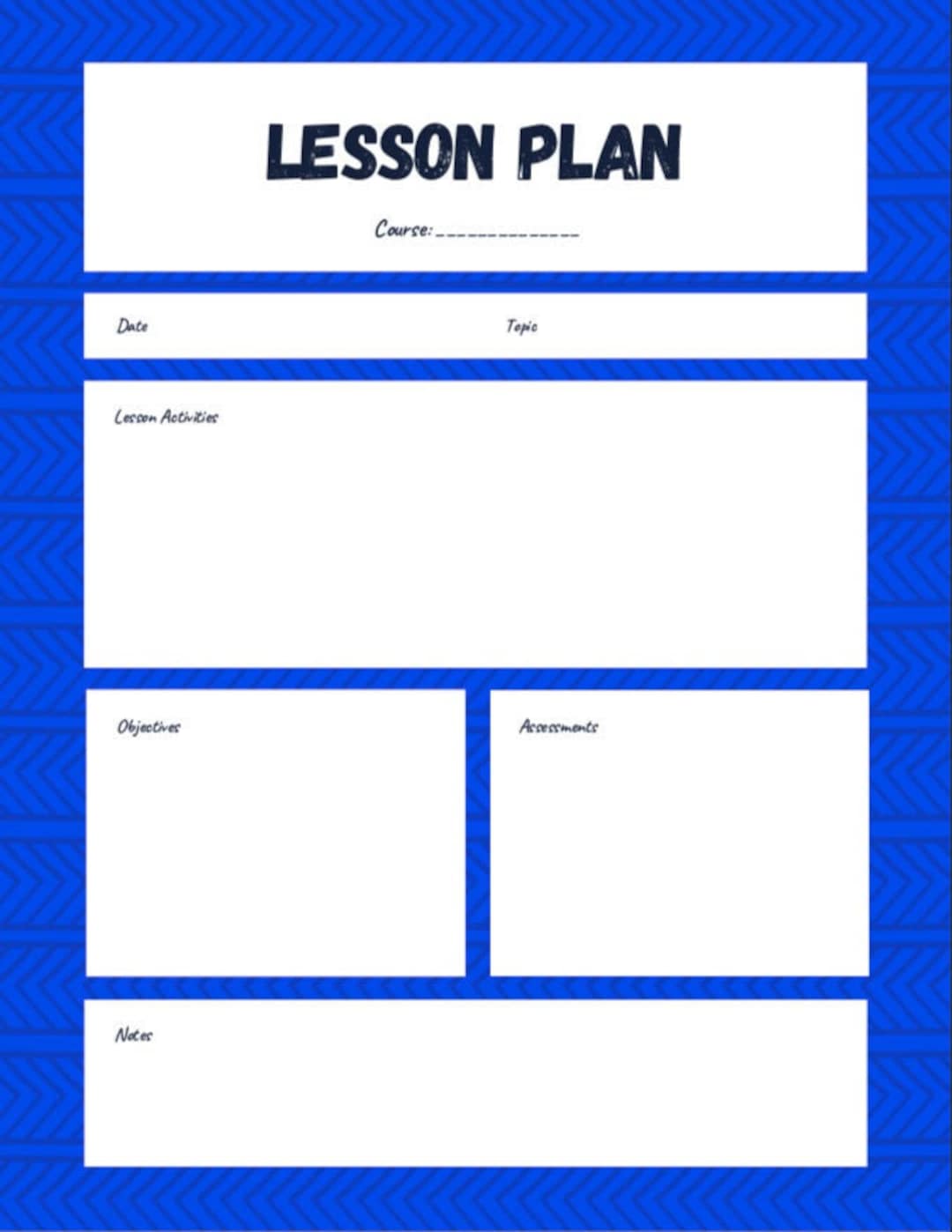 Teachers K-12th Lesson Plan Pdf's - Etsy