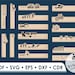 Rulers Laser Cut Svg Bundle, Ruler Svg, Vector Files for Wood Laser ...