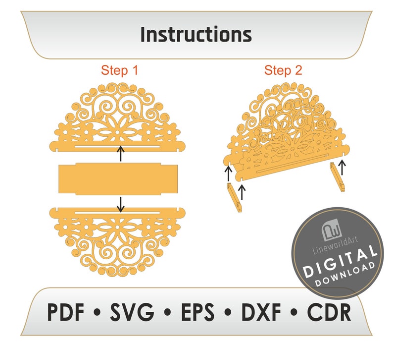 Napkin Holder SVG Bundle, Laser Cut Template, Table Decor File - Etsy