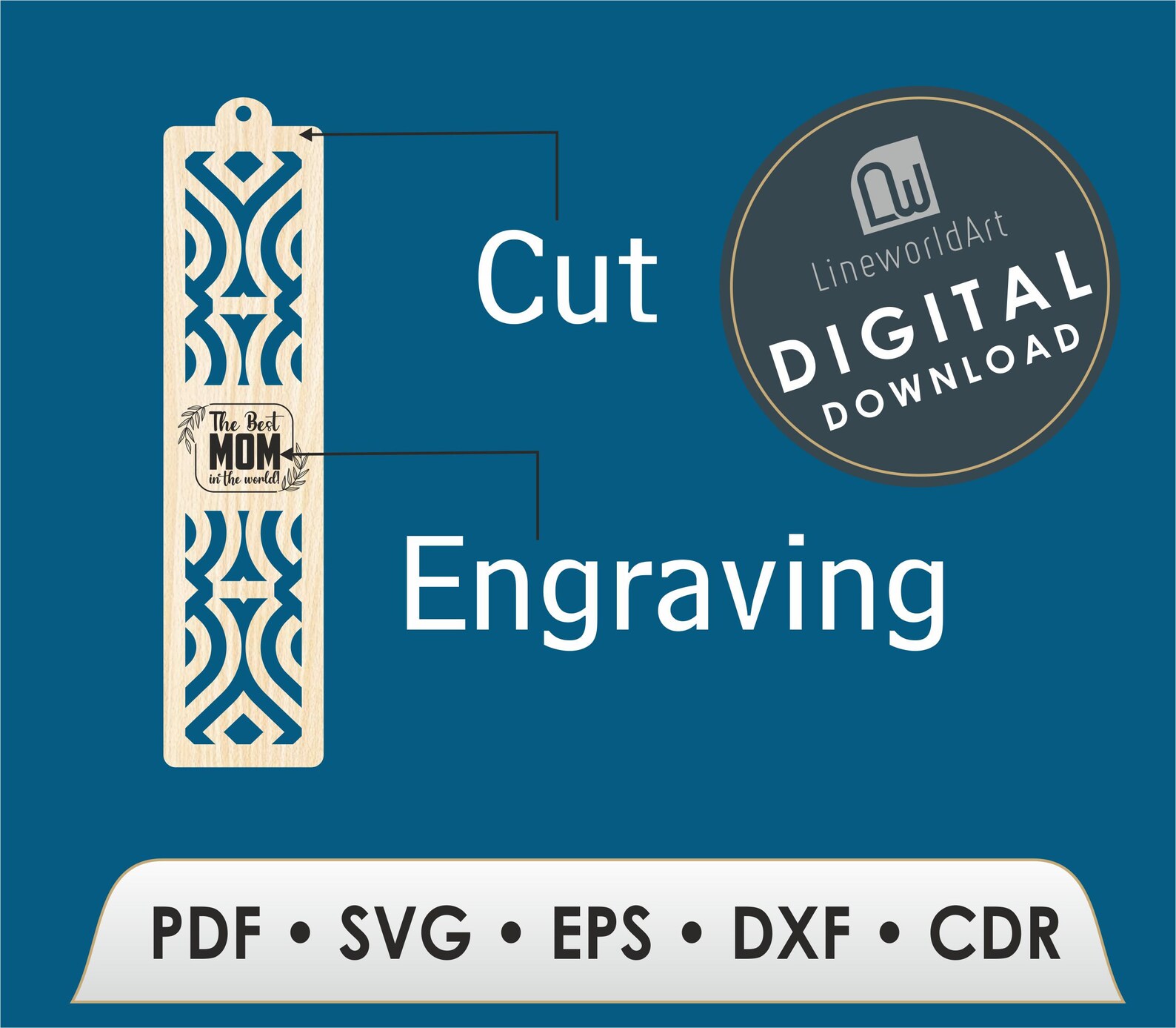 10 Bookmark Laser Cut Files, Mothers Day Bookmark Svg Set, Mothers Day ...