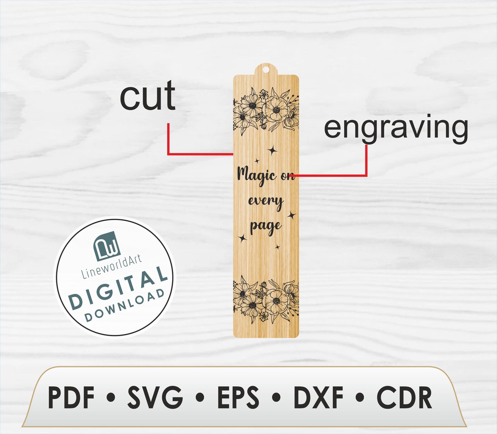 Reading Bookmark Svg Bundle, Bookmark Template, Bookmark Laser Cut ...