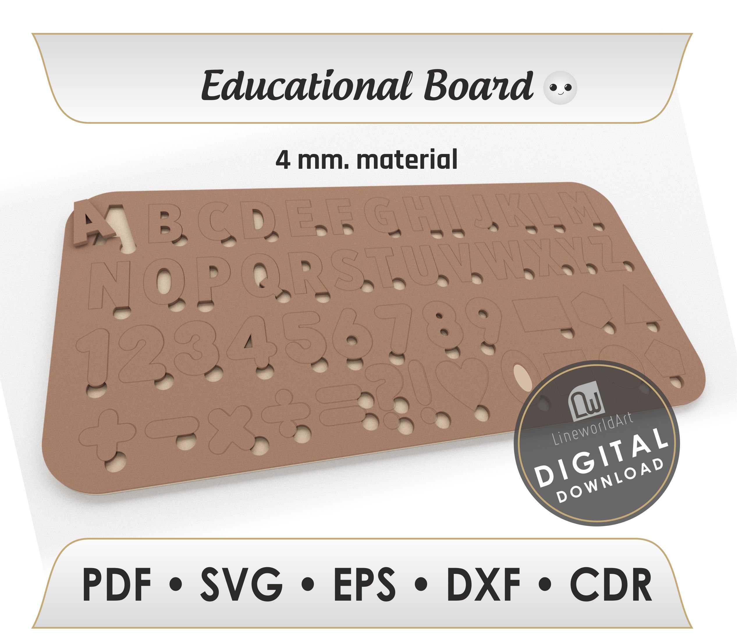 Alphabet Puzzle Svg, Abc Puzzle for Children, Easy Learning Math, Dxf ...