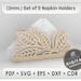 Geometric Napkin Holder Svg Bundle, Napkin Holder Svg Design, Laser Cut ...