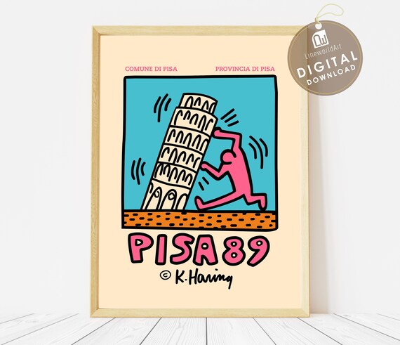 Prints Keith Haring Print Keith Haring Exhibition Poster Retro Poster ...