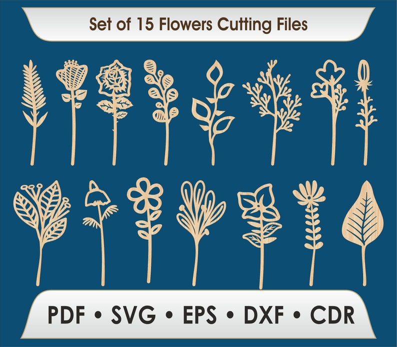 Flower Laser Cut SVG Bundle, Glowforge Files (digital Download) - Etsy