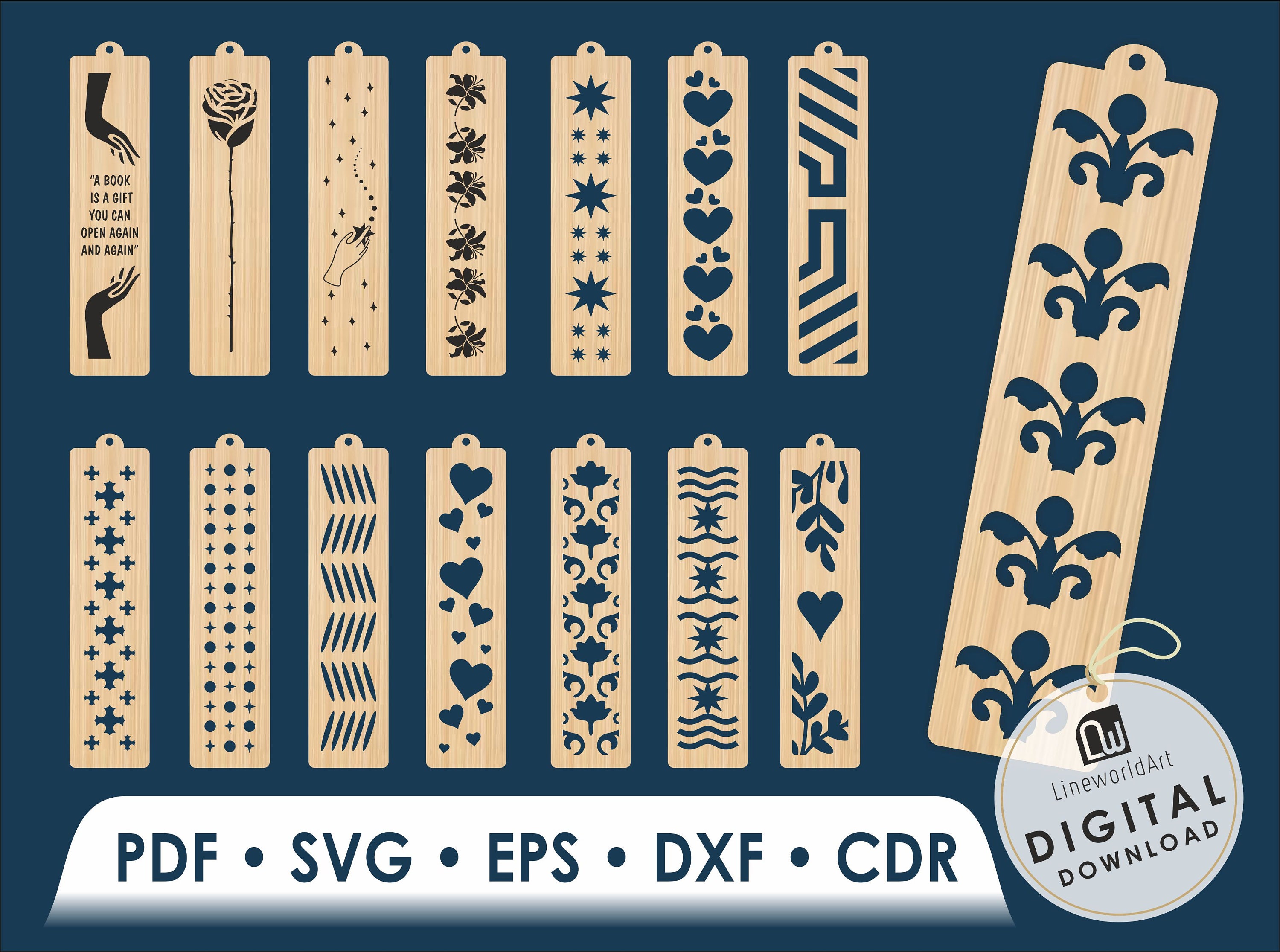 Bookmarks Svg, Bookmark Svg, Bookmark Laser File, Bookmark Cricut ...