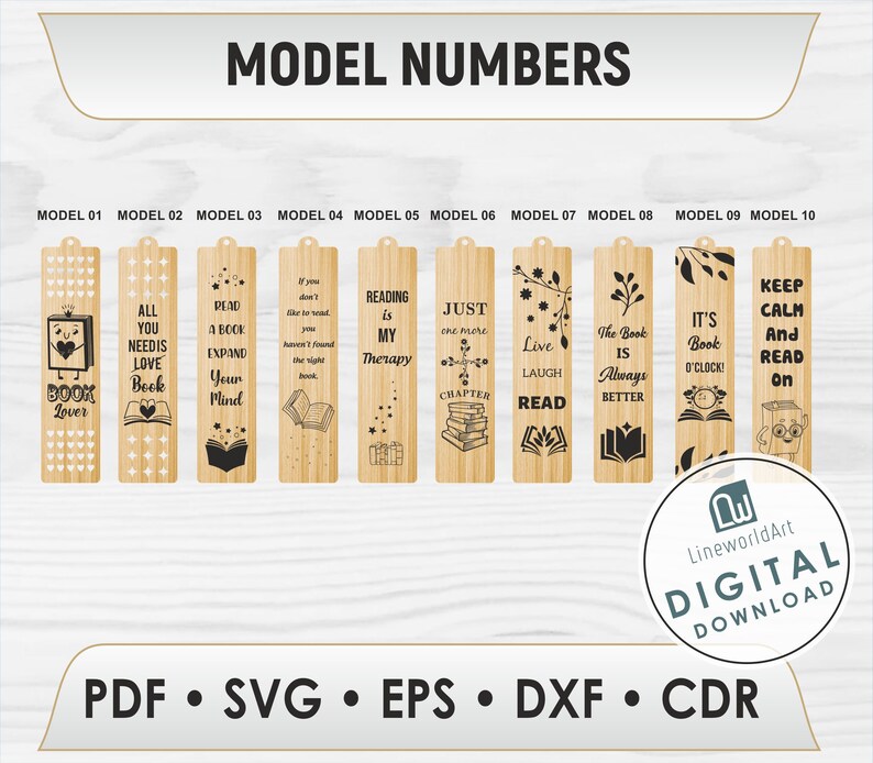 Librarian Bookmark SVG Bundle, Funny Book Quotes, Reading Laser Cut ...