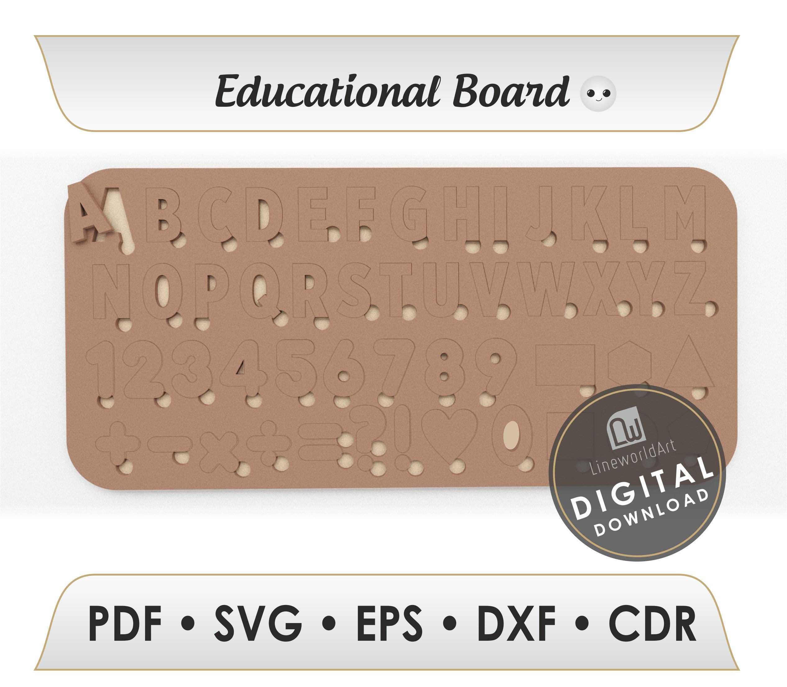 Alphabet Puzzle Svg, Abc Puzzle for Children, Easy Learning Math, Dxf ...