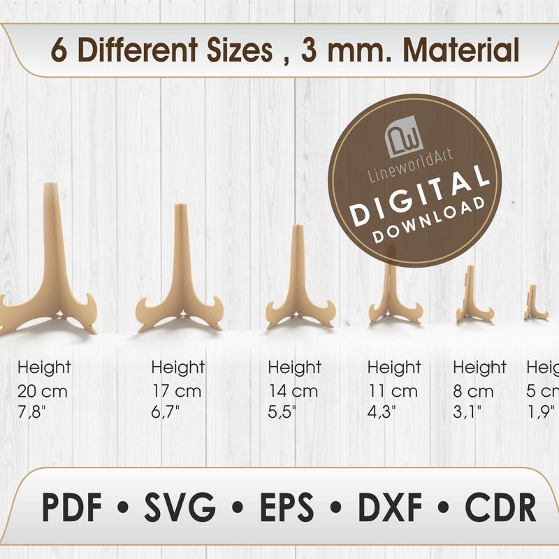 Easel Cut Out Stand - Etsy