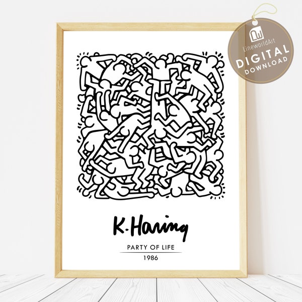 Keith Haring Poster - Etsy