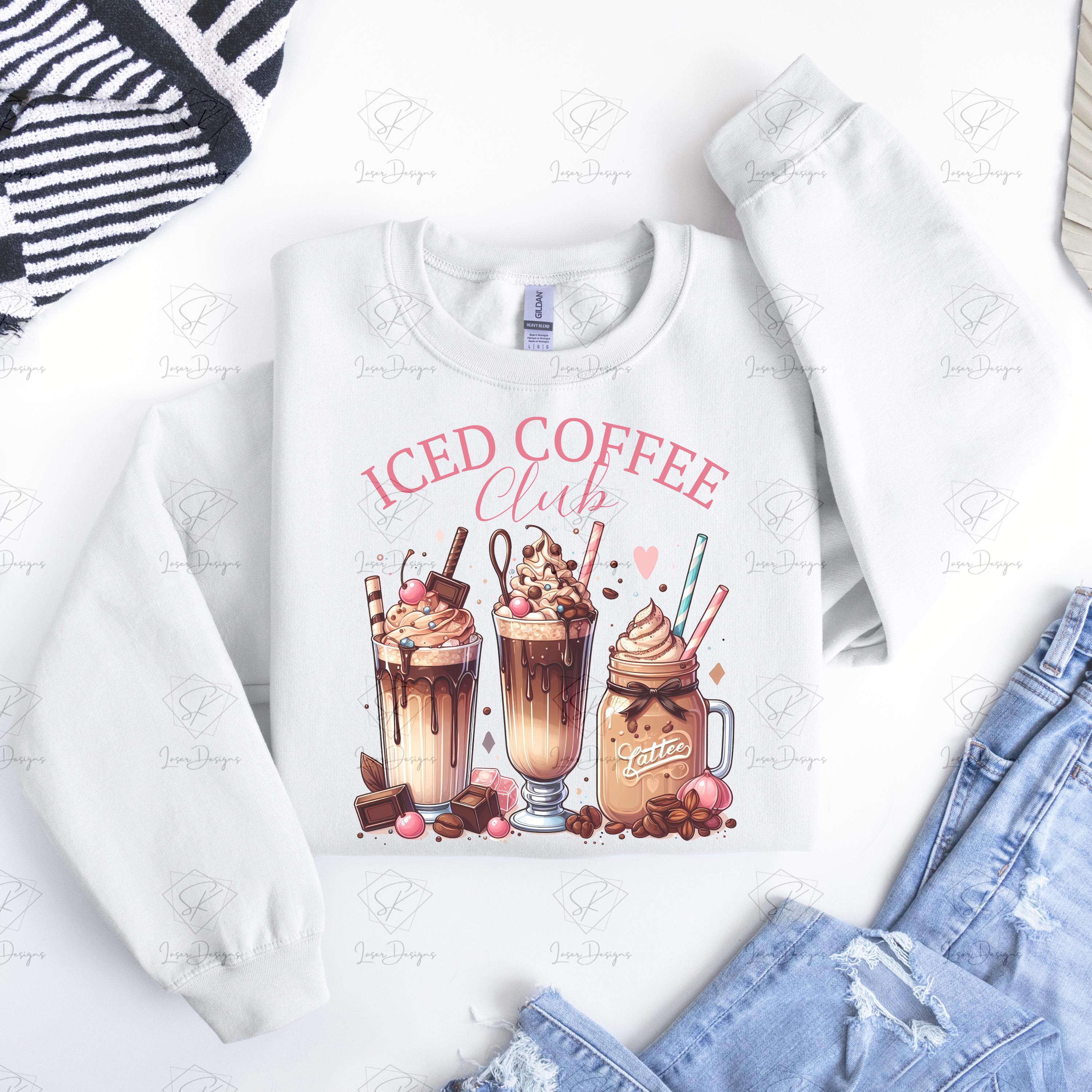 Coquette Bow Iced Coffee Club PNG File, Digital Download, Trendy Mom ...