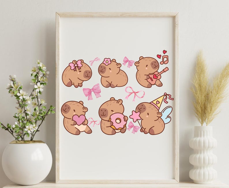 Coquette Capybara Bow PNG File: Animal Graphics (digital Download) - Etsy