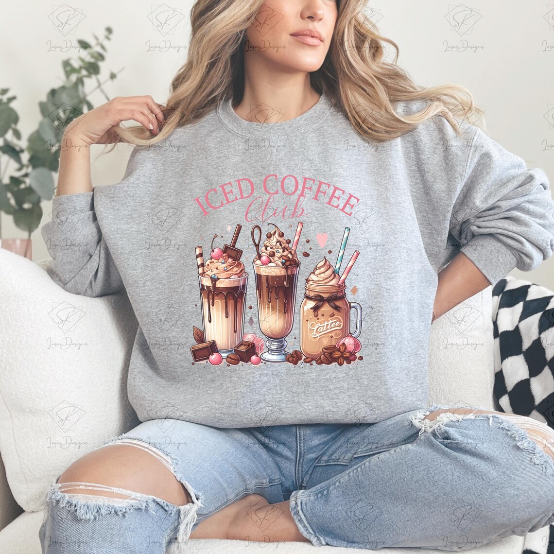 Coquette Bow Iced Coffee Club PNG File, Digital Download, Trendy Mom ...