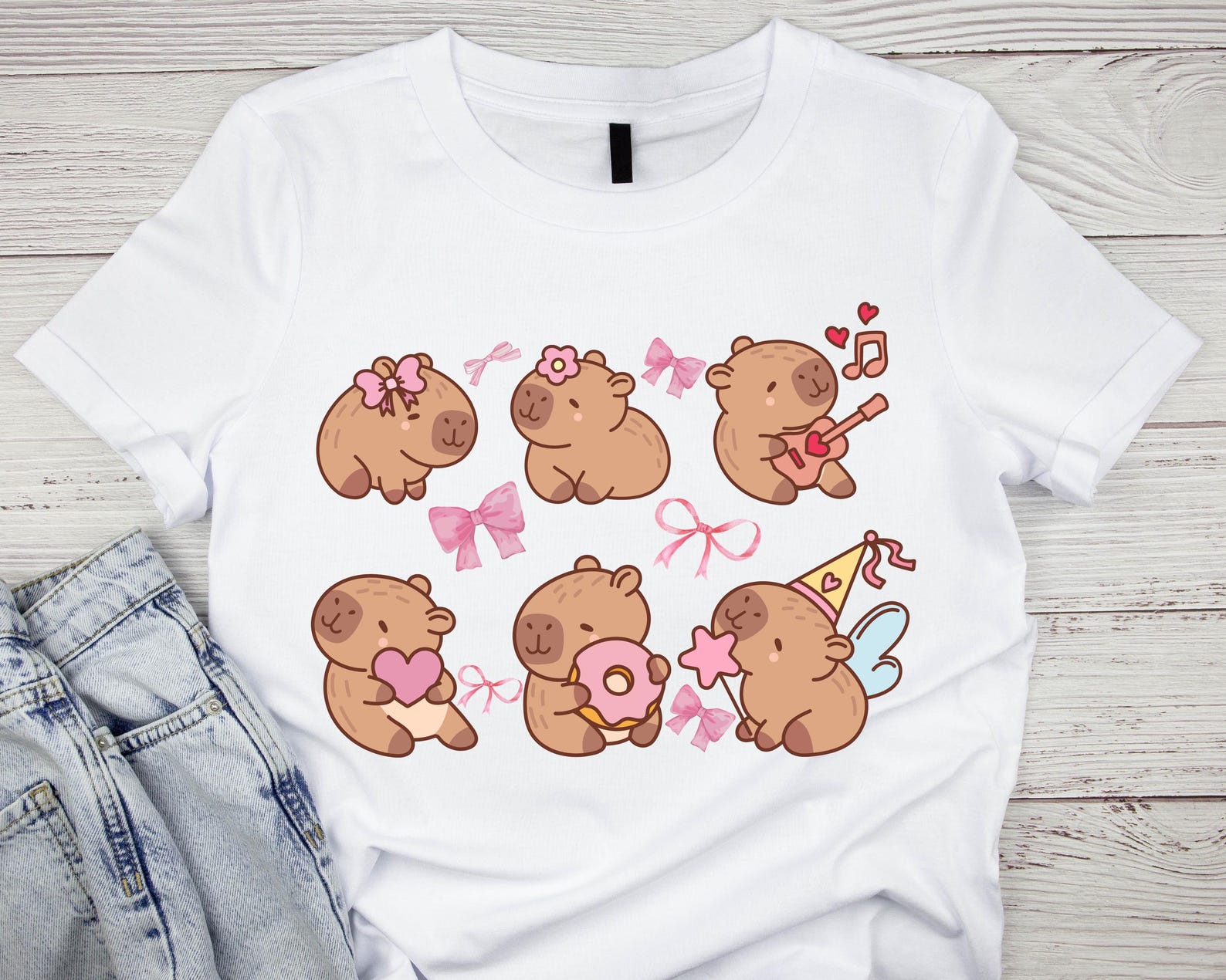 Coquette Capybara Bow PNG File: Animal Graphics (digital Download) - Etsy