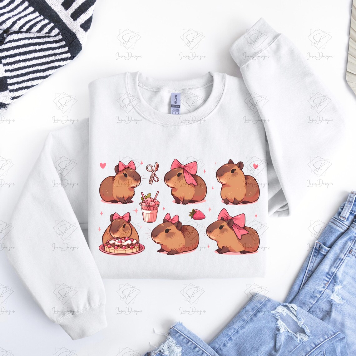 Coquette Capybara Bow PNG File: Animal Graphics (digital Download) - Etsy