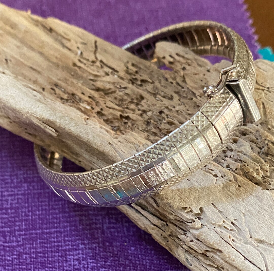 Sterling Silver Flex Bracelet Italy - Etsy