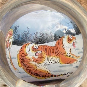 Reverse Painted Traditional Chinese Art Tigers - Etsy