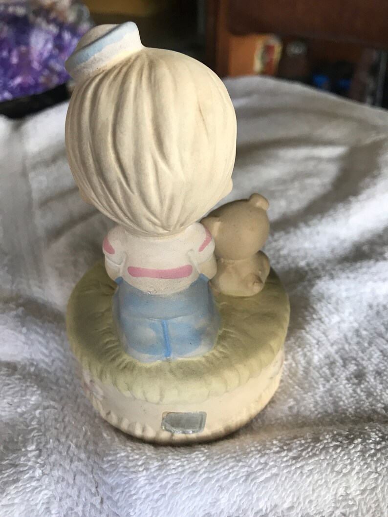 Vintage UCTCI Japan Little Girl and Puppie Music Box - Etsy