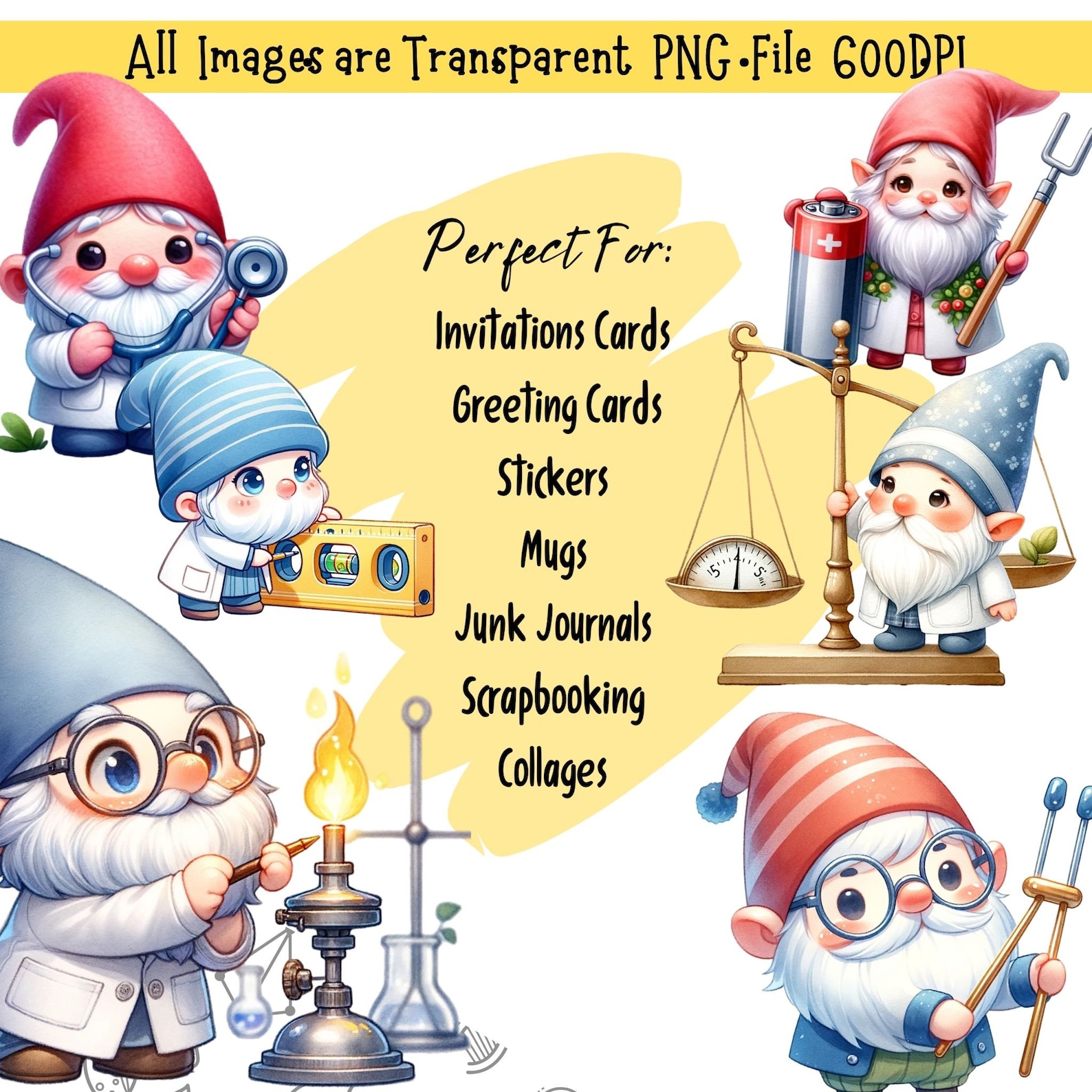 30 PNG: Science Gnome Clipart, Science Clipart, Laboratory Clipart ...