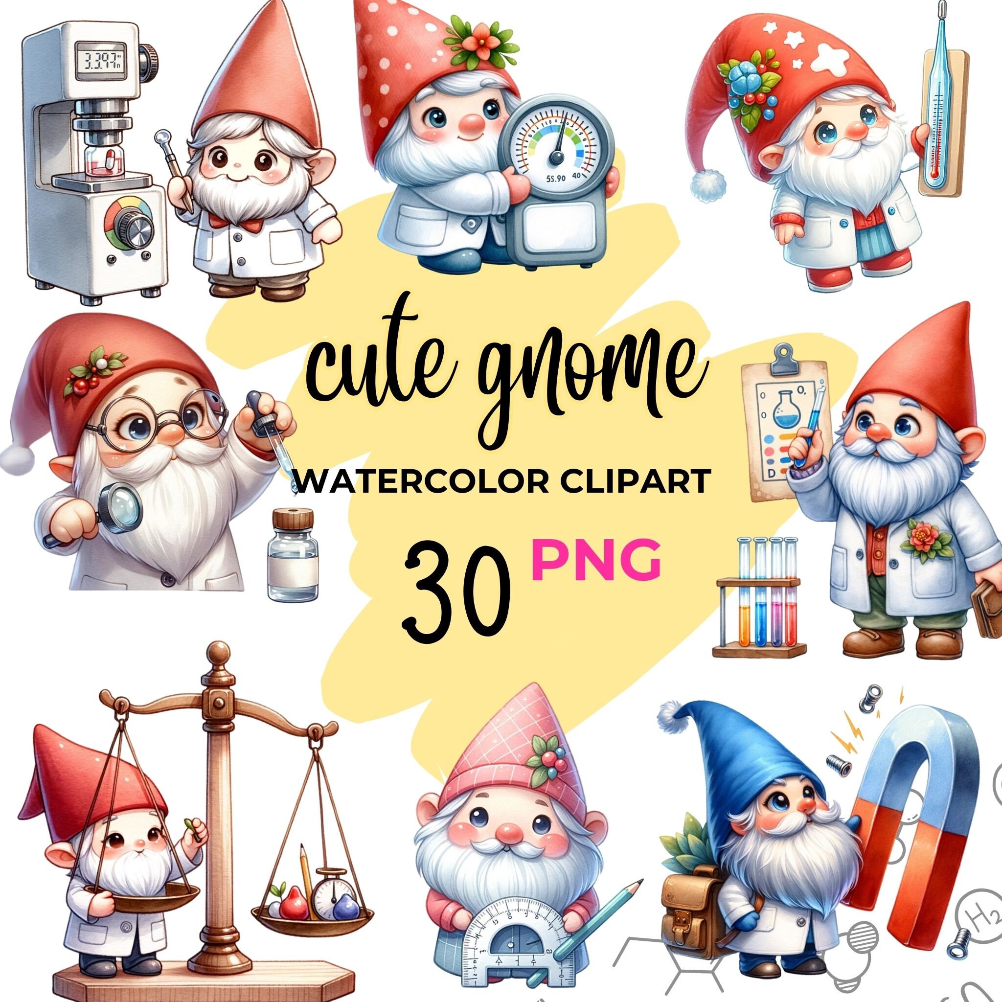 30 PNG: Science Gnome Clipart, Science Clipart, Laboratory Clipart ...