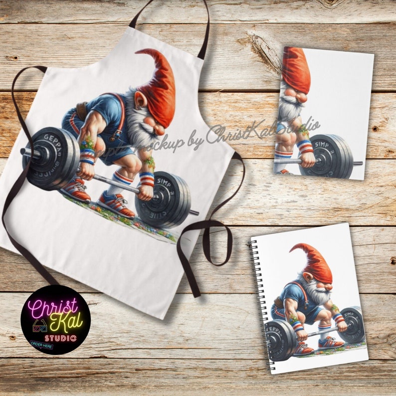 28 PNG Set D : Bodybuilder Gnome PNG, Workout Gnome, Fitness Gnomes ...