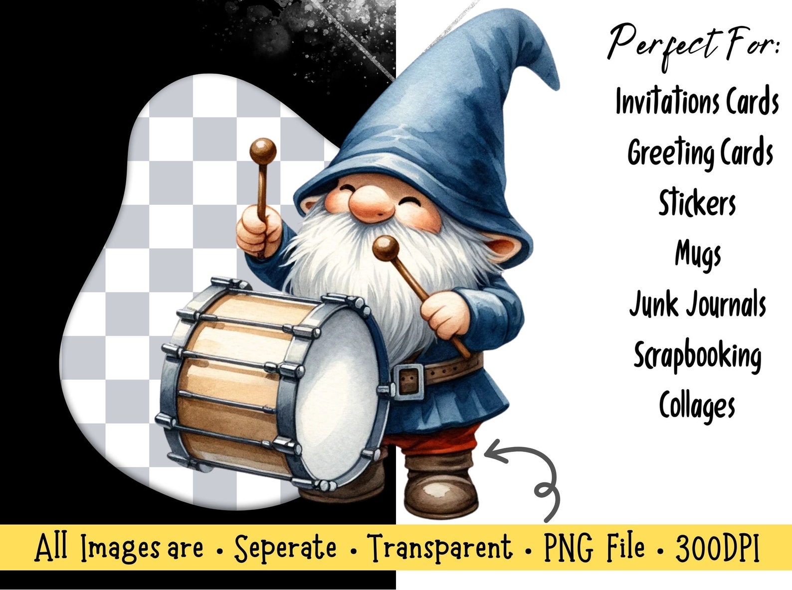 41 - Gnomes Musician, Gnome Musician Png, Gnome Musicians Clipart ...